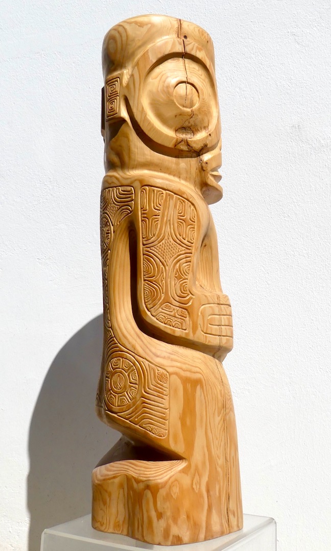 Grand Tiki marquisien en bois - Gaëtan Pichaud - Boutique OVIRY