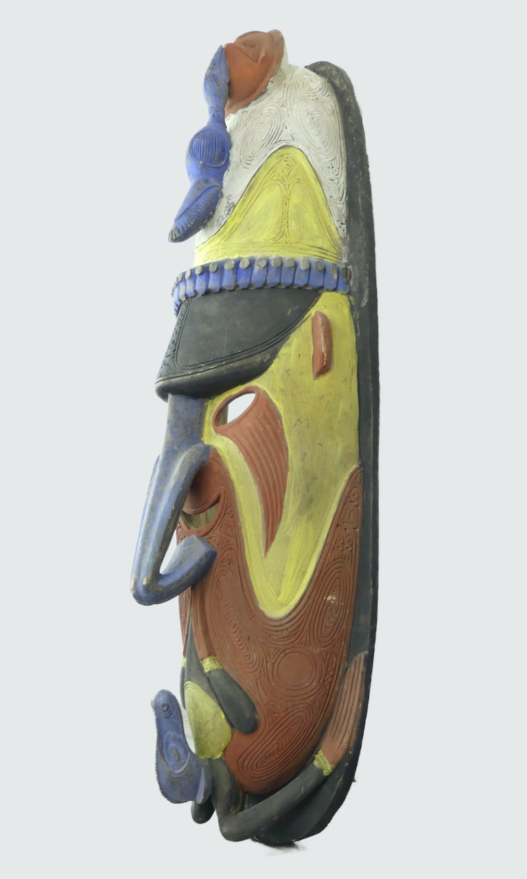 Grand masque monumental papou - Ramu Bas Sépik - Boutique OVIRY