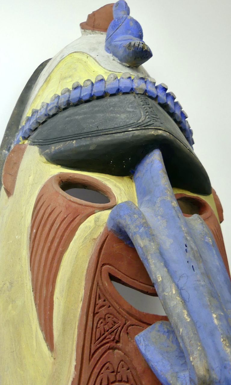 Grand masque monumental papou - Ramu Bas Sépik - Boutique OVIRY