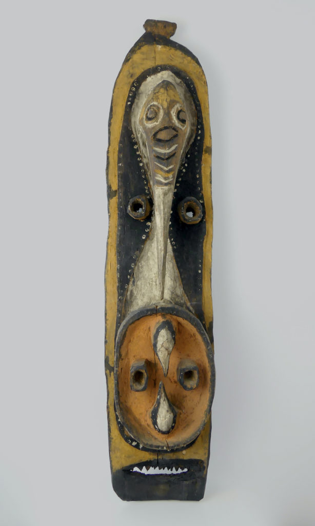 Masque de pignon Garra papou en bois de fer - Tribu Bahinemo - OVIRY