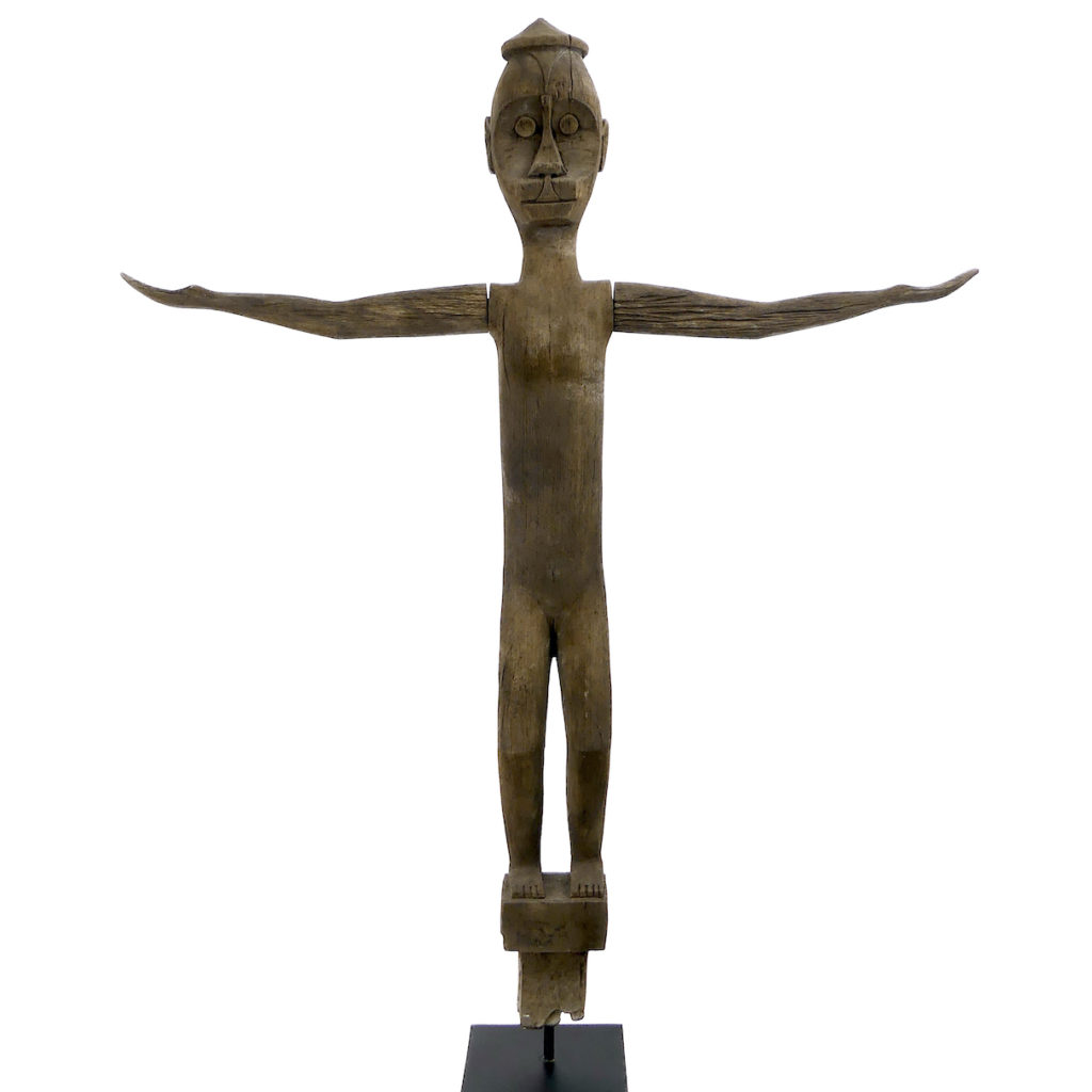 Grande statue Hampatong Pantak ancienne Dayak en bois de fer - OVIRY