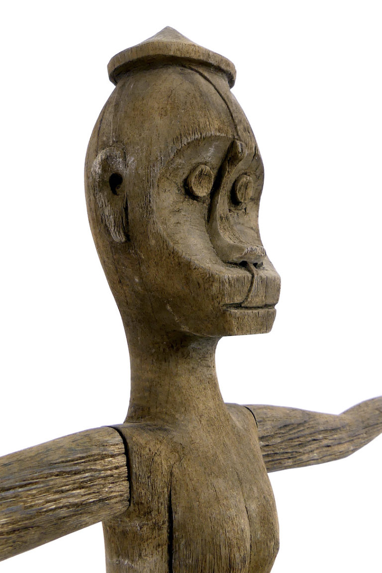 Grande statue Hampatong Pantak ancienne Dayak en bois de fer - OVIRY