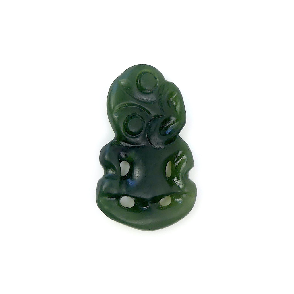 Pendentif Hei Tiki Maori en jade - Nouvelle-Zélande - OVIRY