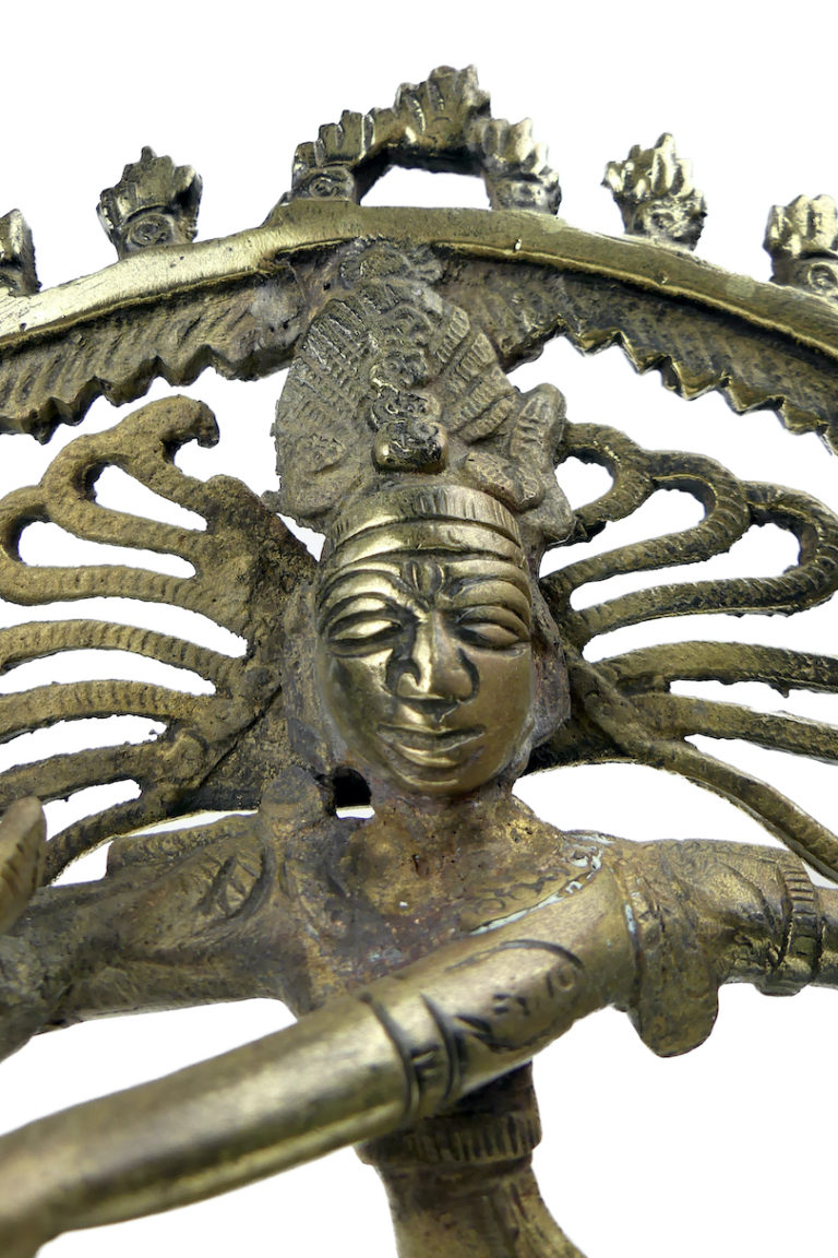 Statuette Shiva Nataraja dansant en laiton idole hindoue - OVIRY