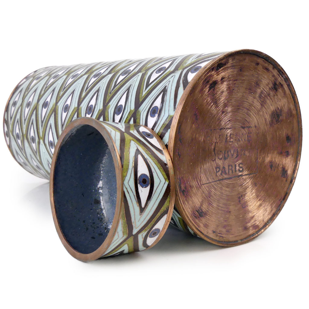 Pot à thé Yeux bleus cloisonné Fabienne Jouvin Paris - OVIRY