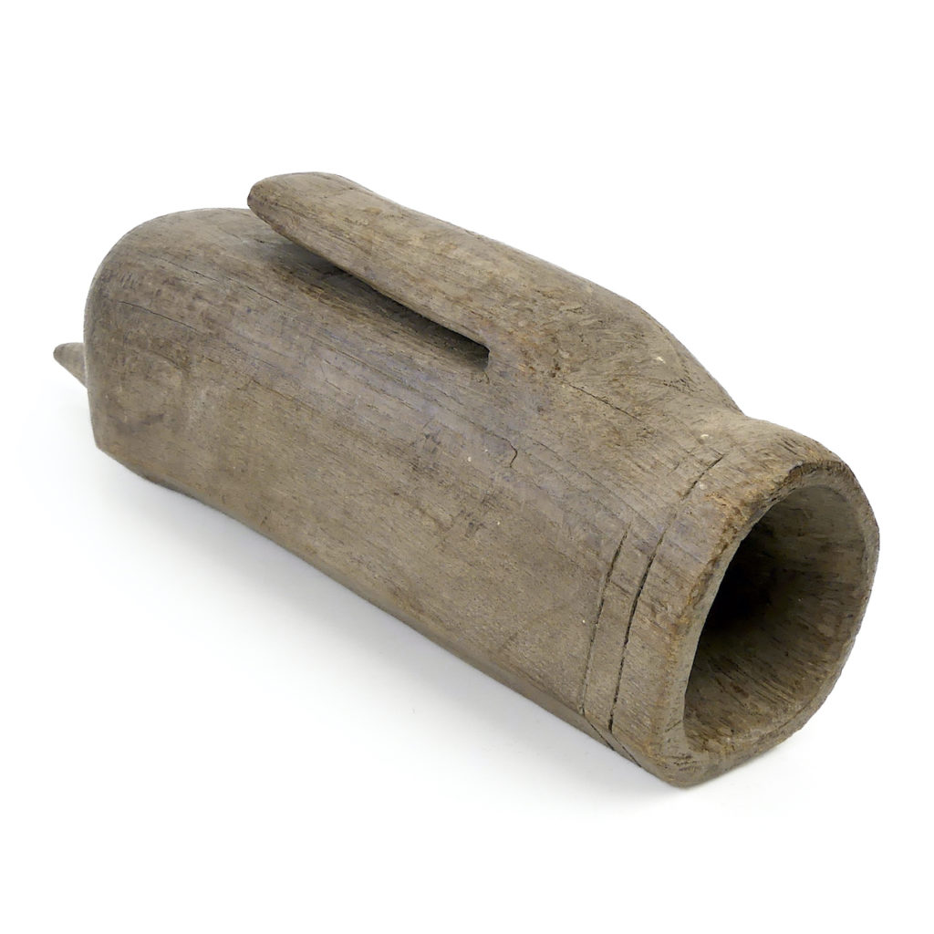 Coffin de faucheur étui de pierre à aiguiser en bois XIXe - OVIRY