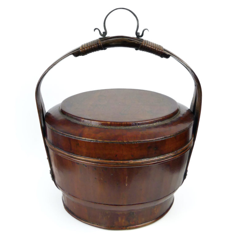Bakul Sia chinois panier de mariage ancien laqué - OVIRY