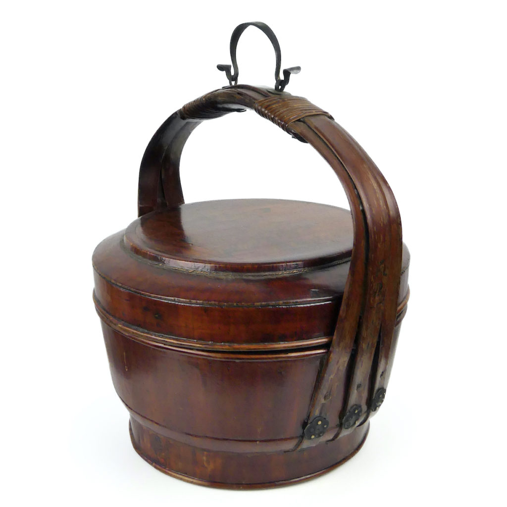 Bakul Sia chinois panier de mariage ancien laqué - OVIRY