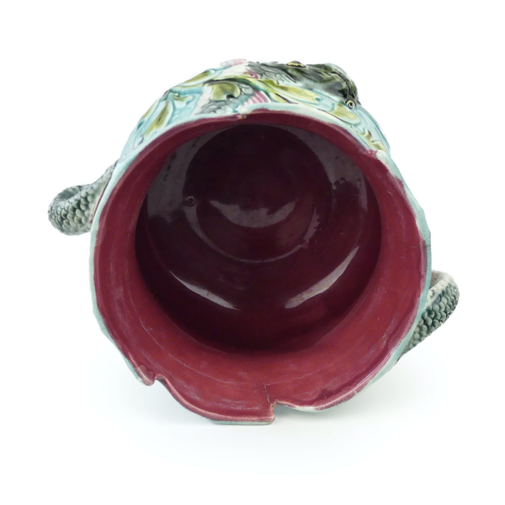 Cache-pot poissons en barbotine de la Faïencerie Onnaing OVIRY