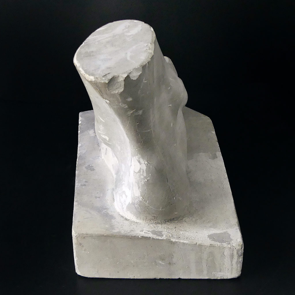 Grand moulage de pied ancien en plâtre patiné - Étude anatomique