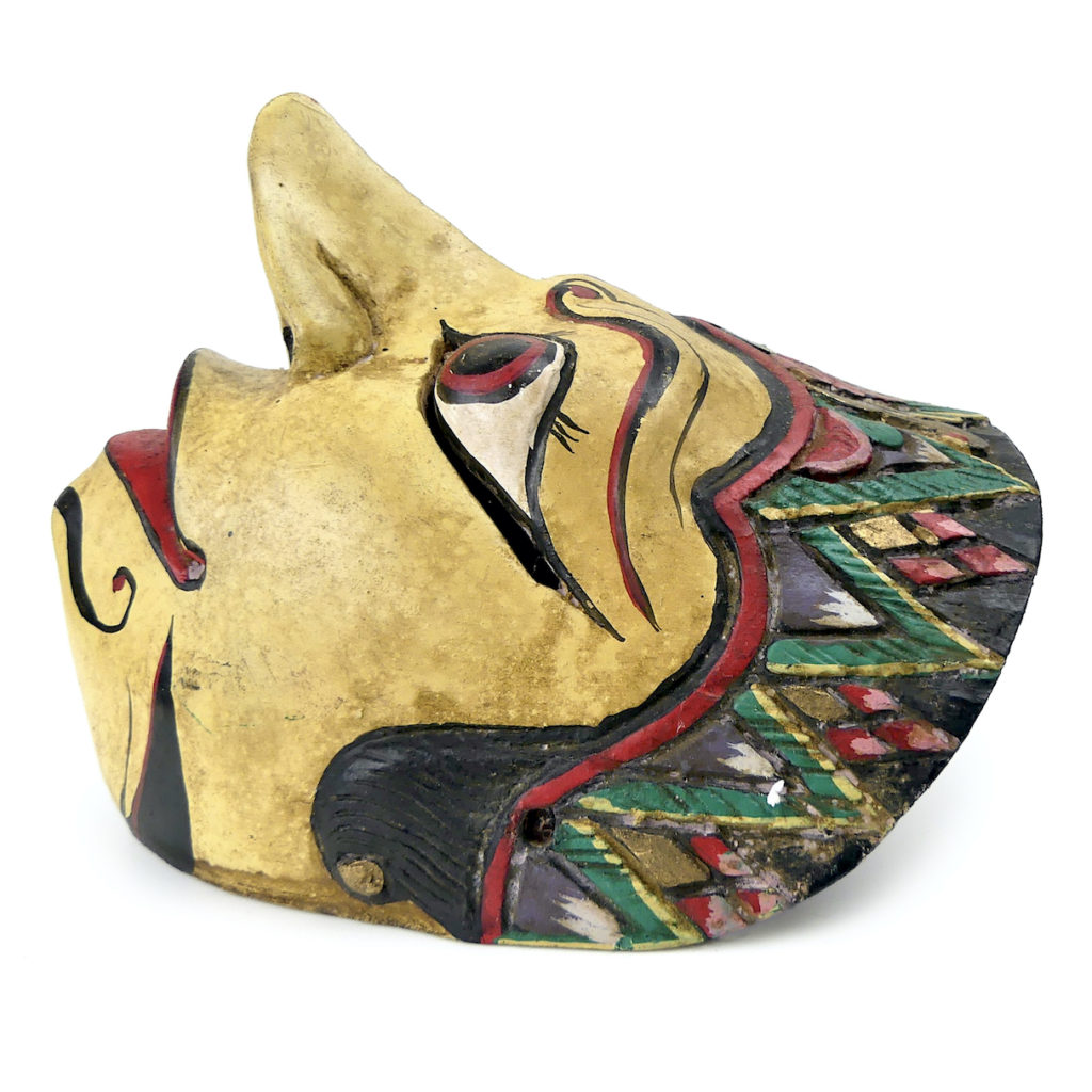 Cinq masques Topeng javanais Wayang Topeng - Java - OVIRY